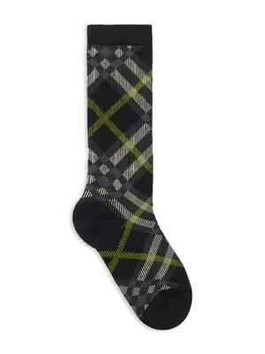 Burberry Check Socks - Black