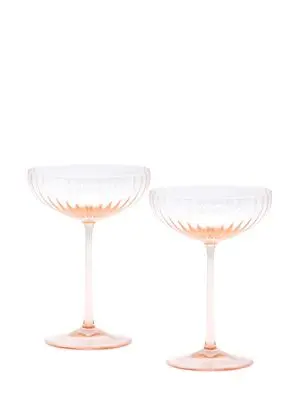 VENINI Bollicine Champagne Glasses - Pink