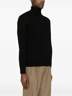 BALLANTYNE Turtleneck Wool Sweater - Black