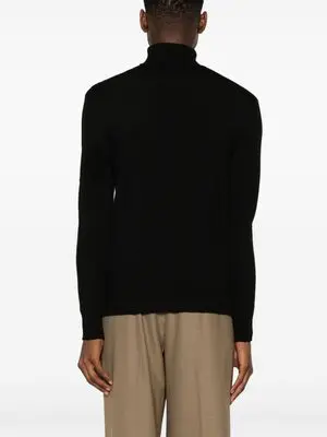 BALLANTYNE Turtleneck Wool Sweater - Black