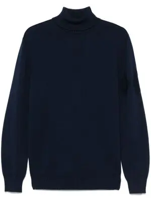 BALLANTYNE Turtleneck Wool Sweater - Blue