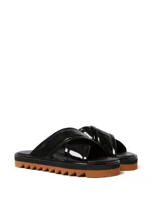 Stella McCartney Patent-finish Slides