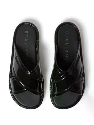 Stella McCartney Patent-finish Slides