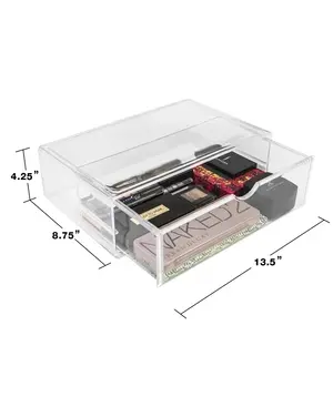 SORBUS 1 Large Stackable Acrylic Drawers