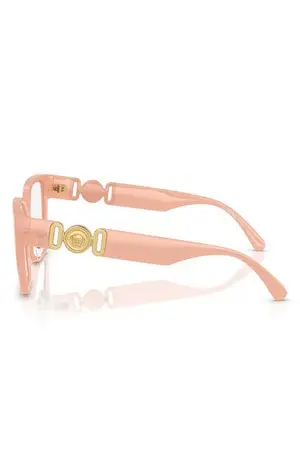 Versace 54mm Square Optical Glasses - Opal Pink