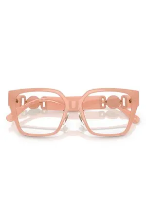 Versace 54mm Square Optical Glasses - Opal Pink
