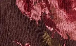 PETAL & PUP Floral Plissé Midi Dress