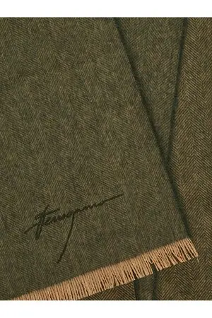 FERRAGAMO Cashmere Scarf - Green