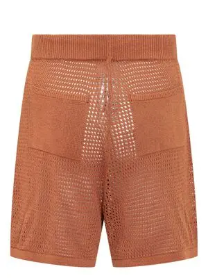 Nanushka Open-knit Shorts