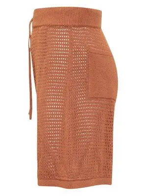 Nanushka Open-knit Shorts