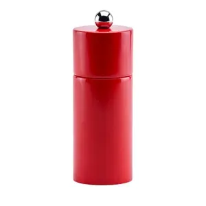 ADDISON ROSS Mini Column Lacquered Salt Or Pepper Mill Grinder Red