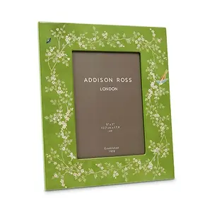 ADDISON ROSS Chinoiserie Blossom Photo Frame, 5 X 7 - Green