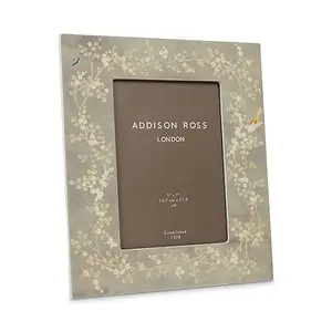 ADDISON ROSS Chinoiserie Blossom Photo Frame, 5 X 7 - Grey