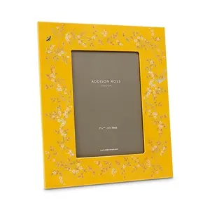 ADDISON ROSS Chinoiserie Blossom Photo Frame, 5 X 7 - Yellow