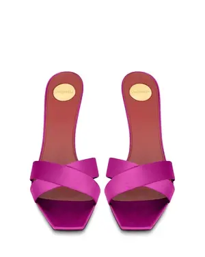 Saint Laurent Opyum Mules - Fuchsia