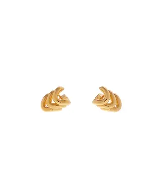 Balenciaga Loop Trio Earrings - Gold