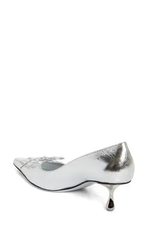 JIMMY CHOO Scarlett Pointed-toe Pumps - Silver
