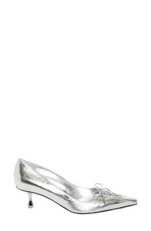JIMMY CHOO Scarlett Pointed-toe Pumps - Silver