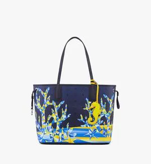 MCM Blue and Yellow Cubic Coral Visetos MCM Visetos Cubic Coral X-Large Ottomar Weekender Duffle Bag  main image 3