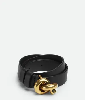 BOTTEGA  VENETA Long Knot Belt - Black