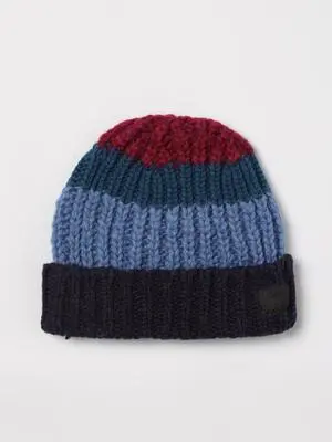 Paul Smith Ribbed Beanie - Blue