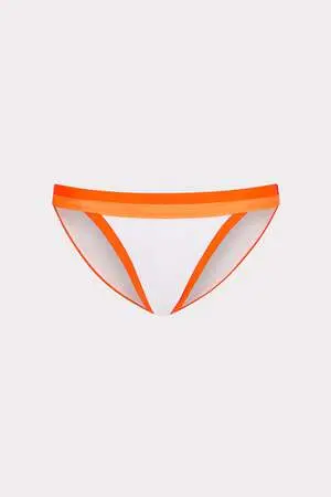 MILLY CABANA Positano Color Block Bikini Bottom - Mango