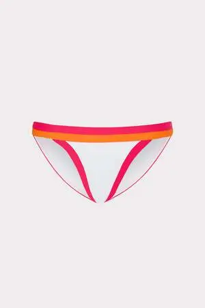 MILLY CABANA Positano Color Block Bikini Bottom Pink