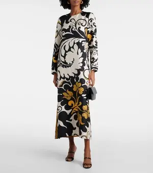 La DoubleJ Swing Printed Midi Dress - Multicoloured
