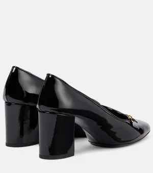 Khaite Elio Patent Leather Loafer Pumps