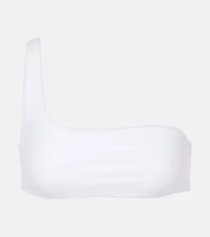 Jade Swim Eliza One-shoulder Bikini Top - White