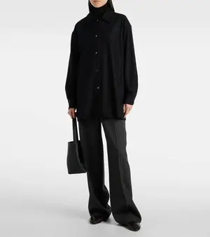 THE ROW Komako Wool And Cashmere Shirt