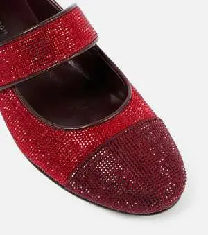 Tory Burch Embellished Leather Mary Jane Pumps