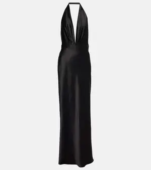 NILI LOTAN Essy Silk Charmeuse Gown