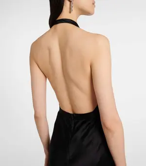 NILI LOTAN Essy Silk Charmeuse Gown