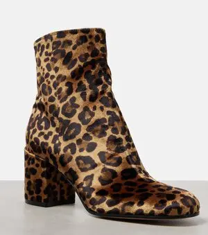 GIANVITO ROSSI Joelle 70 Leopard-print Ankle Boots - Multicoloured