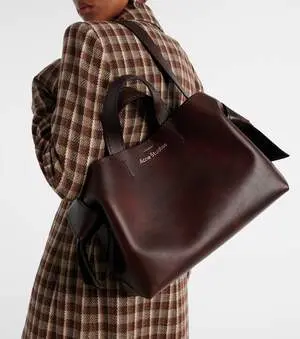 Acne Studios Musubi Midi Leather Tote Bag - Brown