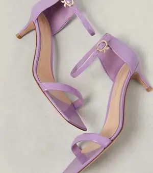 GIANVITO ROSSI Rhys 55 Patent Leather Sandals - Purple