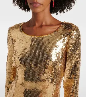 Dolce & Gabbana Sequined Midi Dress