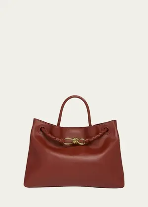 Bottega Veneta Medium Andiamo Leather Shoulder Bag - Rosewood