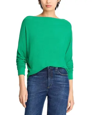 SIX FIFTY Boatneck Long Sleeve Top - Green