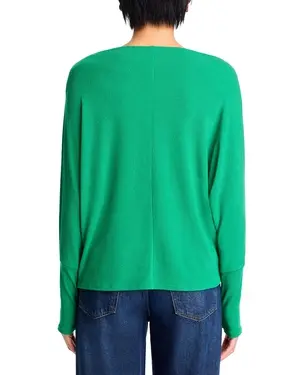 SIX FIFTY Boatneck Long Sleeve Top - Green