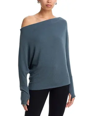 SIX FIFTY Boatneck Long Sleeve Top - Slate