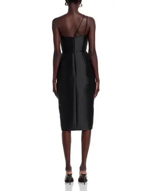 Amsale Asymmetric Sheath Dress