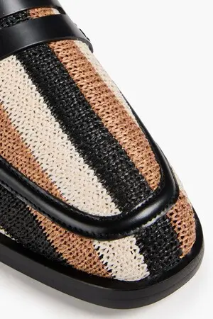 3.1 Phillip Lim Alexa Striped Knitted Loafers