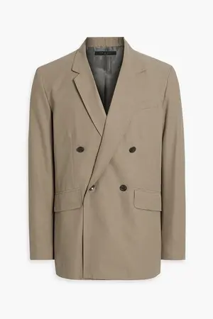 Rag & Bone Doublebreasted Cottonblend Blazer - Taupe