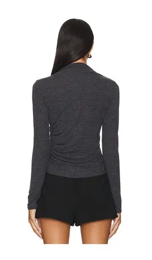 Rails Joelle Mockneck Top - Charcoal