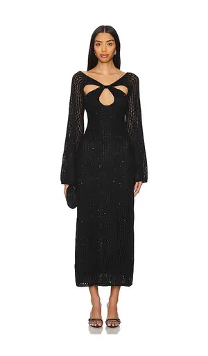 Runaway The Label Irina Midi Dress In Black - 6% Off | Editorialist
