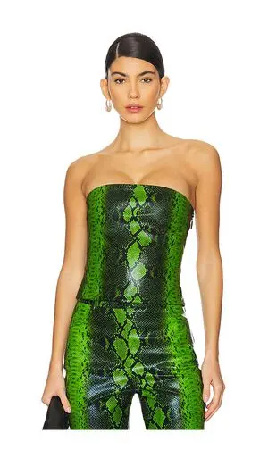 CULTNAKED Killa Bandeau Top - Green Python