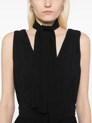 SAIID KOBEISY Pleated Lace Dress