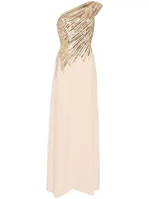 SAIID KOBEISY One-shoulder Gown - Neutrals